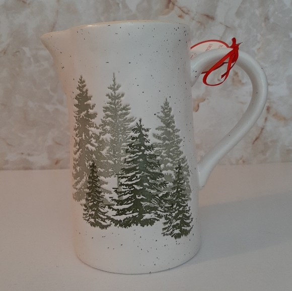 Eli + Ana | Dining | Eli Ana Forest Woods Ceramic Pitcher Christmas ...